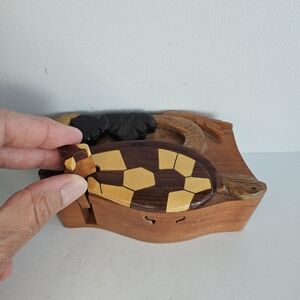 Storage & Organization | Wooden Turtle Secret Puzzle Box Trinket ...